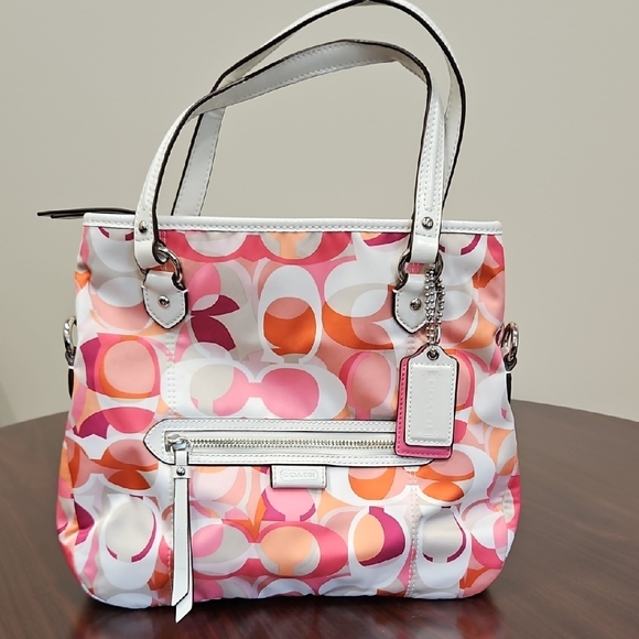 Coach | Bags | Coach Daisy Sateen Multicolor Bag Rare Discontinued ...